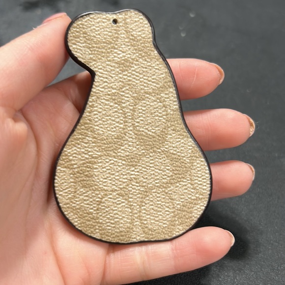 Coach | Accessories | Coach Leather Pear Key Chain | Poshmark